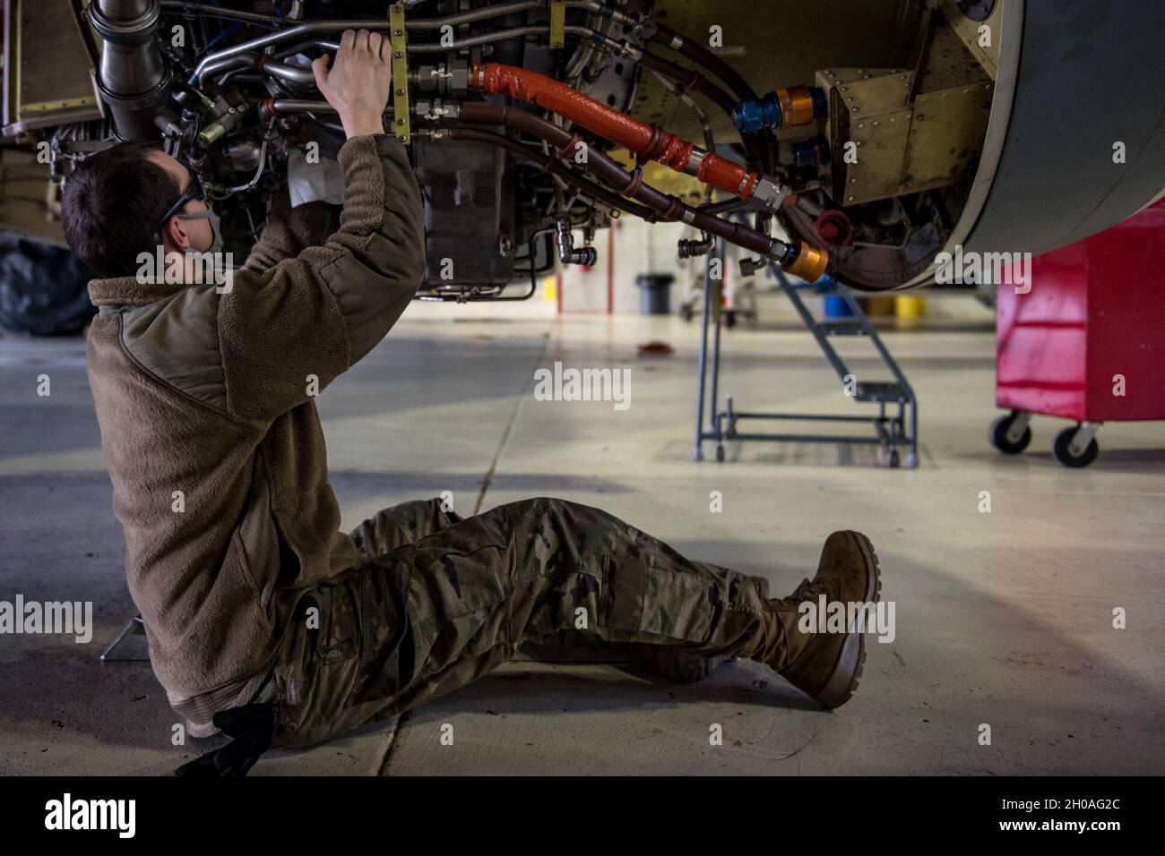 U.S. Air National Guard Staff Sgt. Jordan Wheeler, a member of the ...