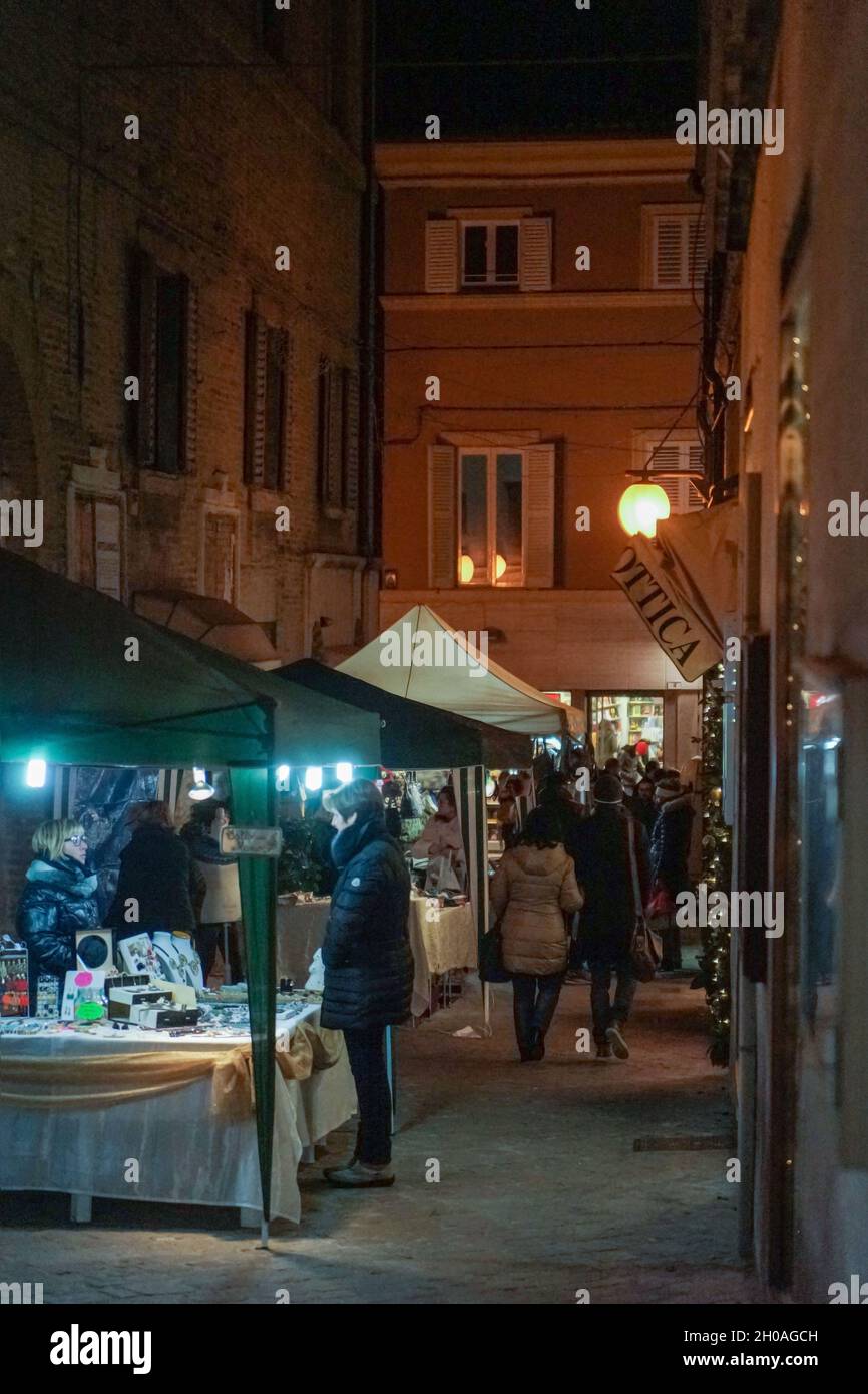Christmas markets, Macerata, Marche, Italy, Europe Stock Photo - Alamy