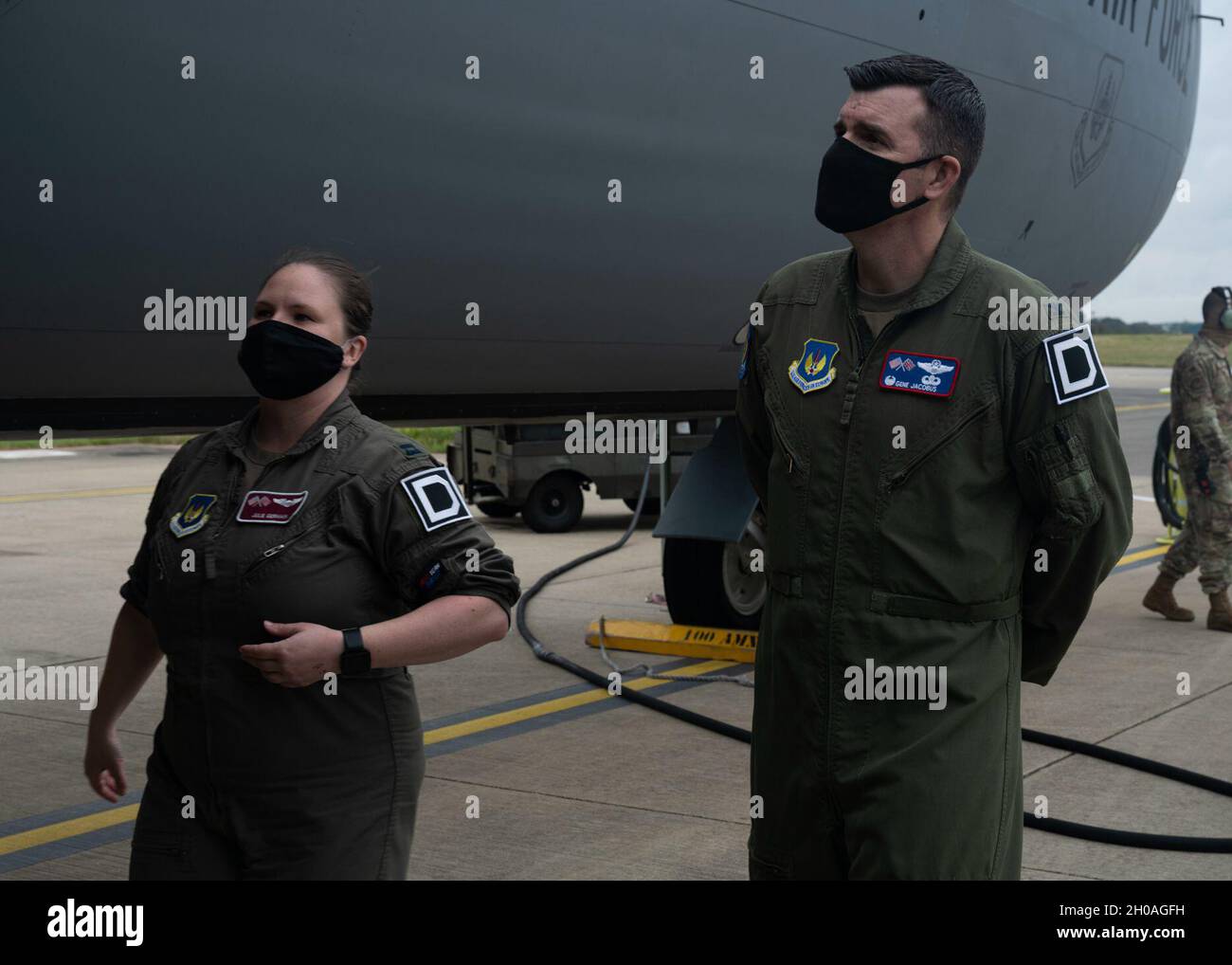 U.S. Air Force Capt. Julianne Germain, 351st Air Refueling Squadron KC ...
