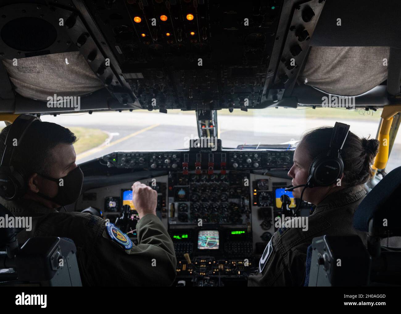 U.S. Air Force Col. Gene Jacobus, 100th Air Refueling Wing commander ...