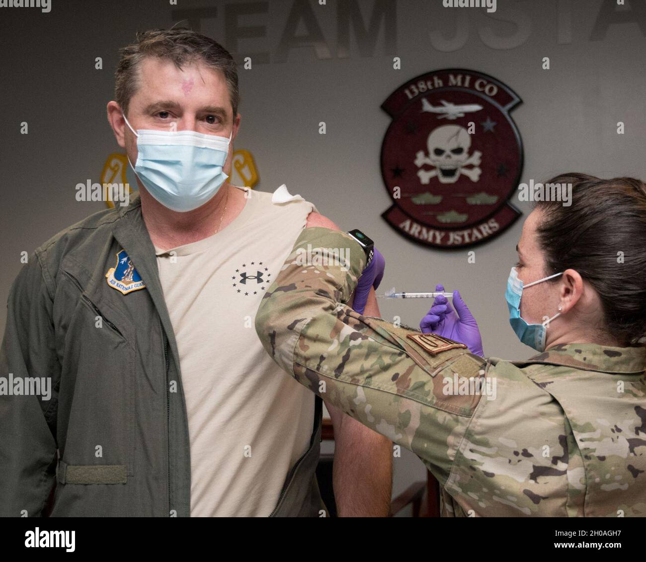 U.S. Air Force Col. Paul Syribeys, commander of the 116th Medical Group ...