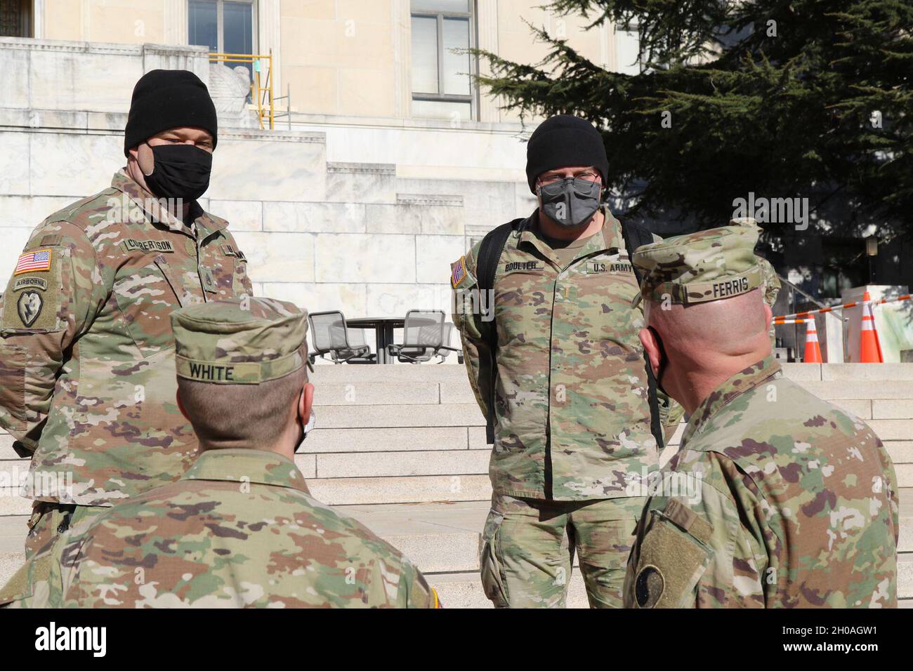 Command Sgt. Maj. Alan Ferris, the 29th Infantry Division Command ...