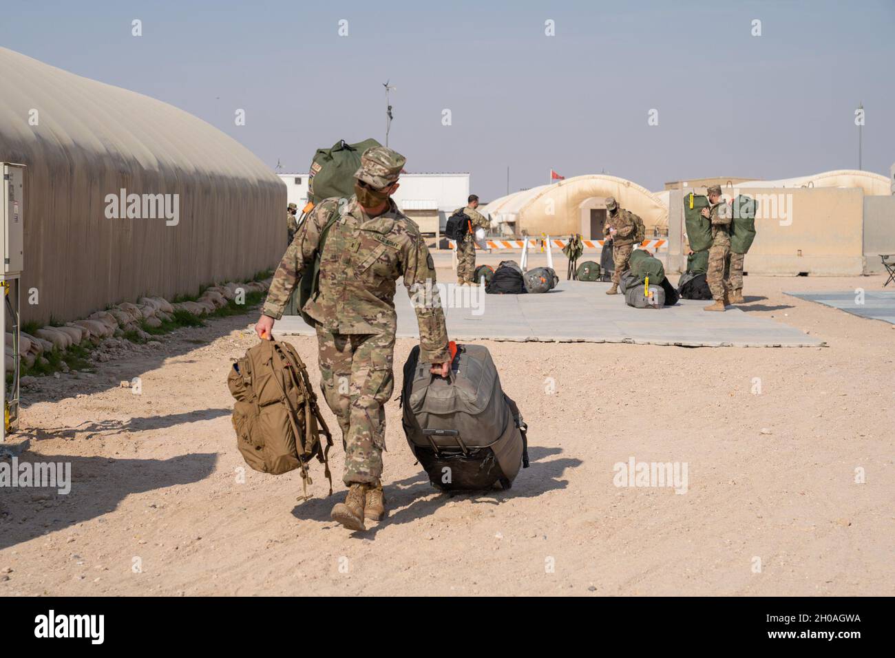 A soldier from the 232nd Combat Sustainment Support Battalion, 108th ...