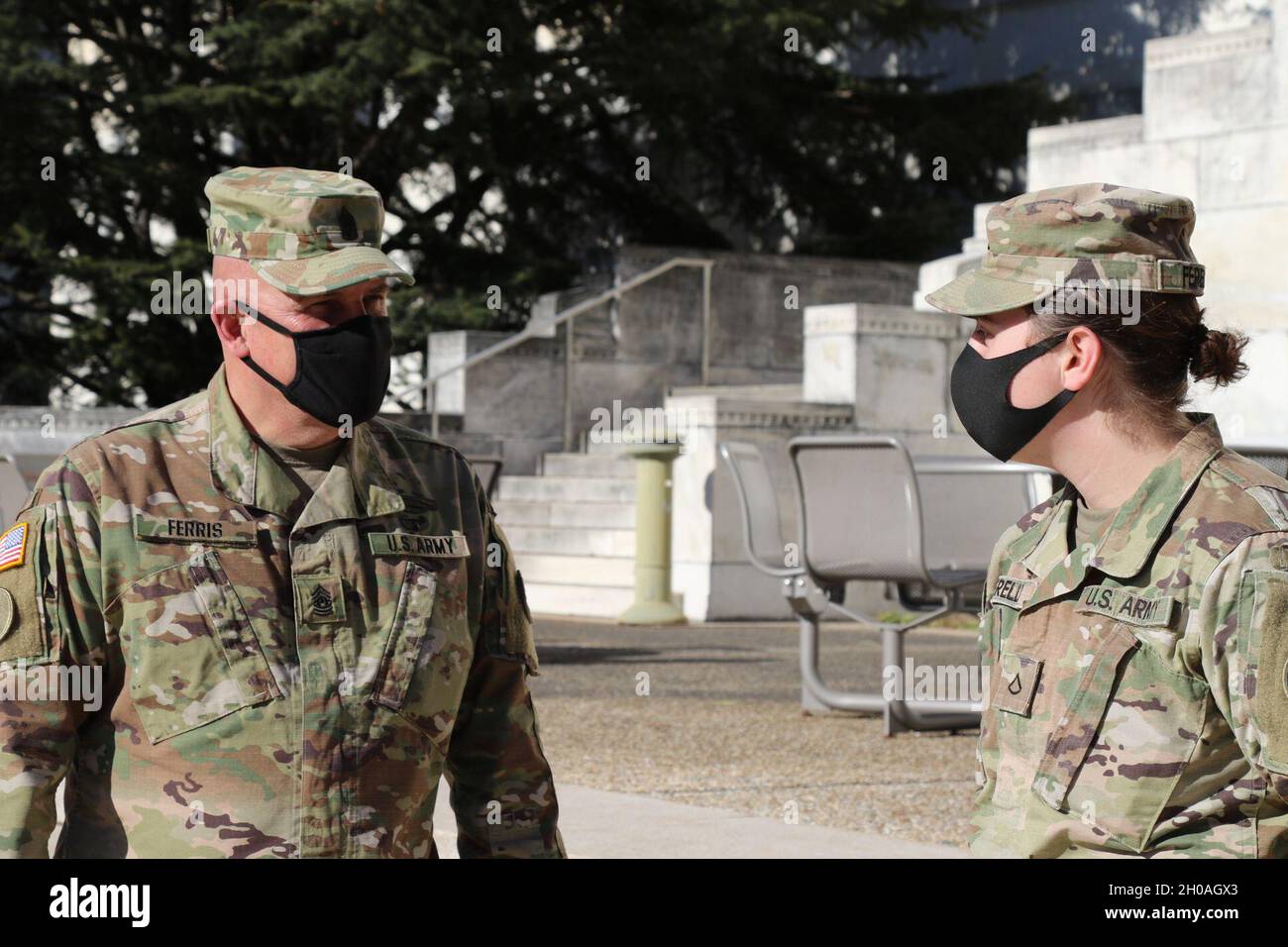 Command Sgt. Maj. Alan Ferris, the 29th Infantry Division Command ...
