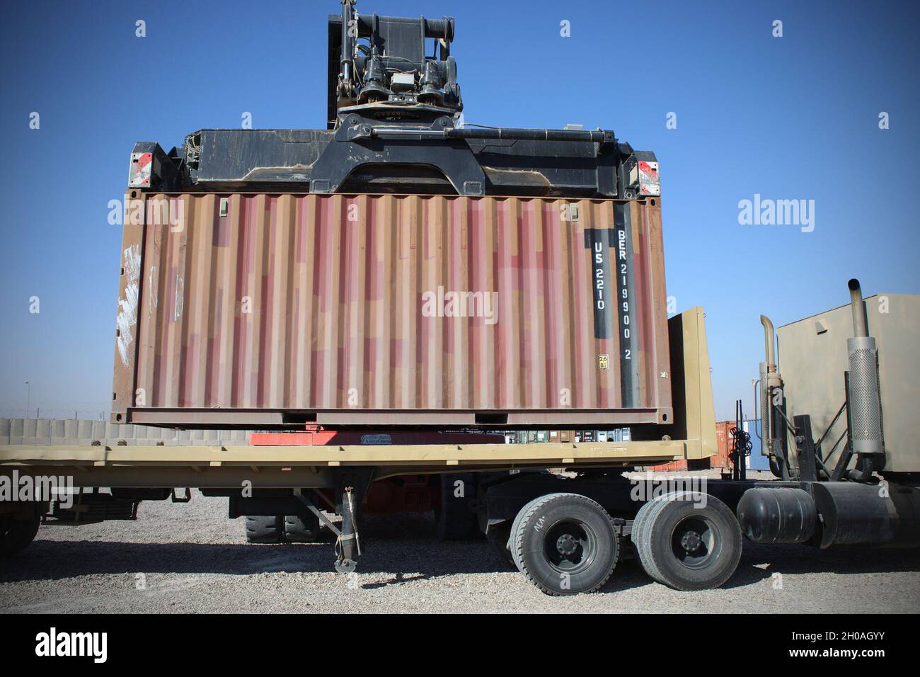 Several 20 and 40-foot containers with Class IX material worth more ...