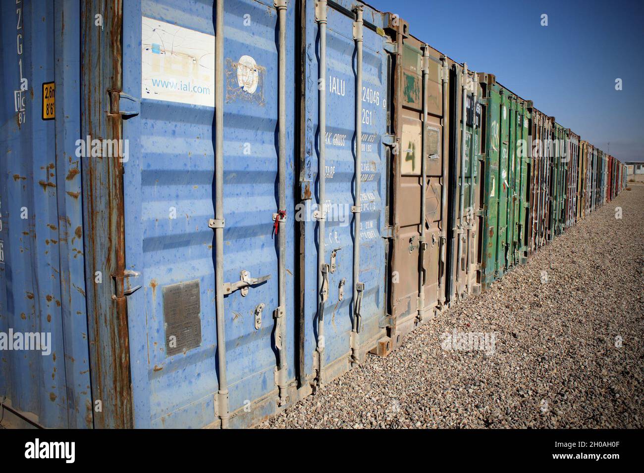 Several 20 and 40-foot containers with Class IX material worth more ...