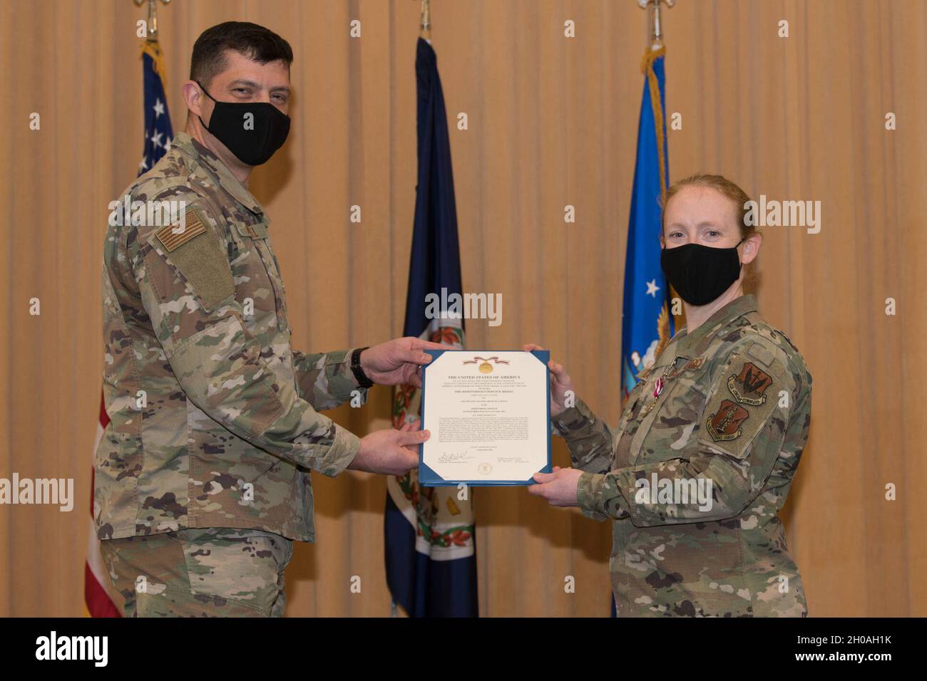 Col. Matthew Hummel, 192nd Maintenance Group commander, presents the ...