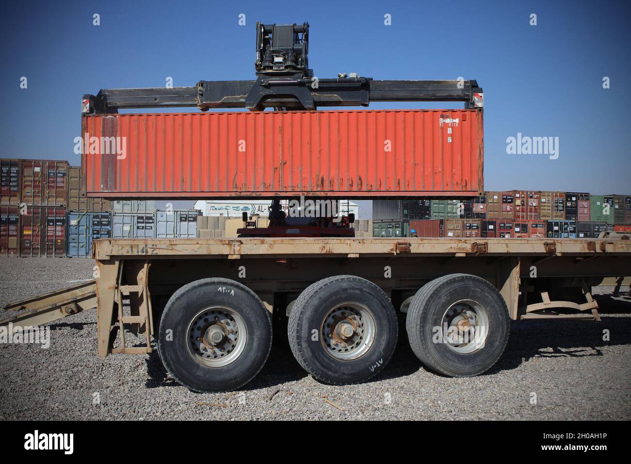 Several 20 and 40-foot containers with Class IX material worth more ...