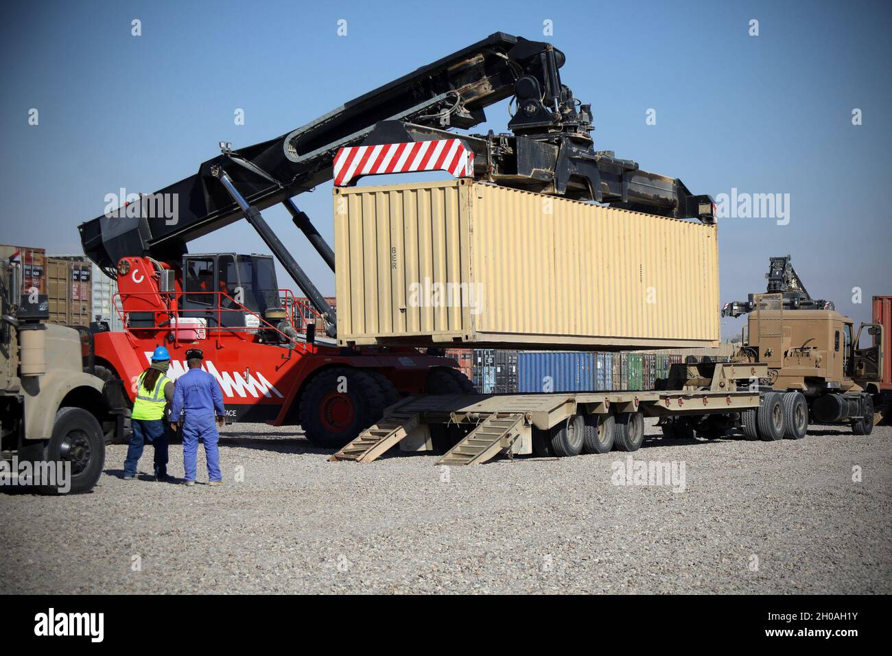 Several 20 and 40-foot containers with Class IX material worth more ...