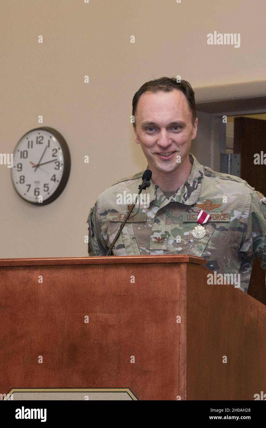 Col. Brock Lange, former 185th Cyber Operations Squadron commander ...