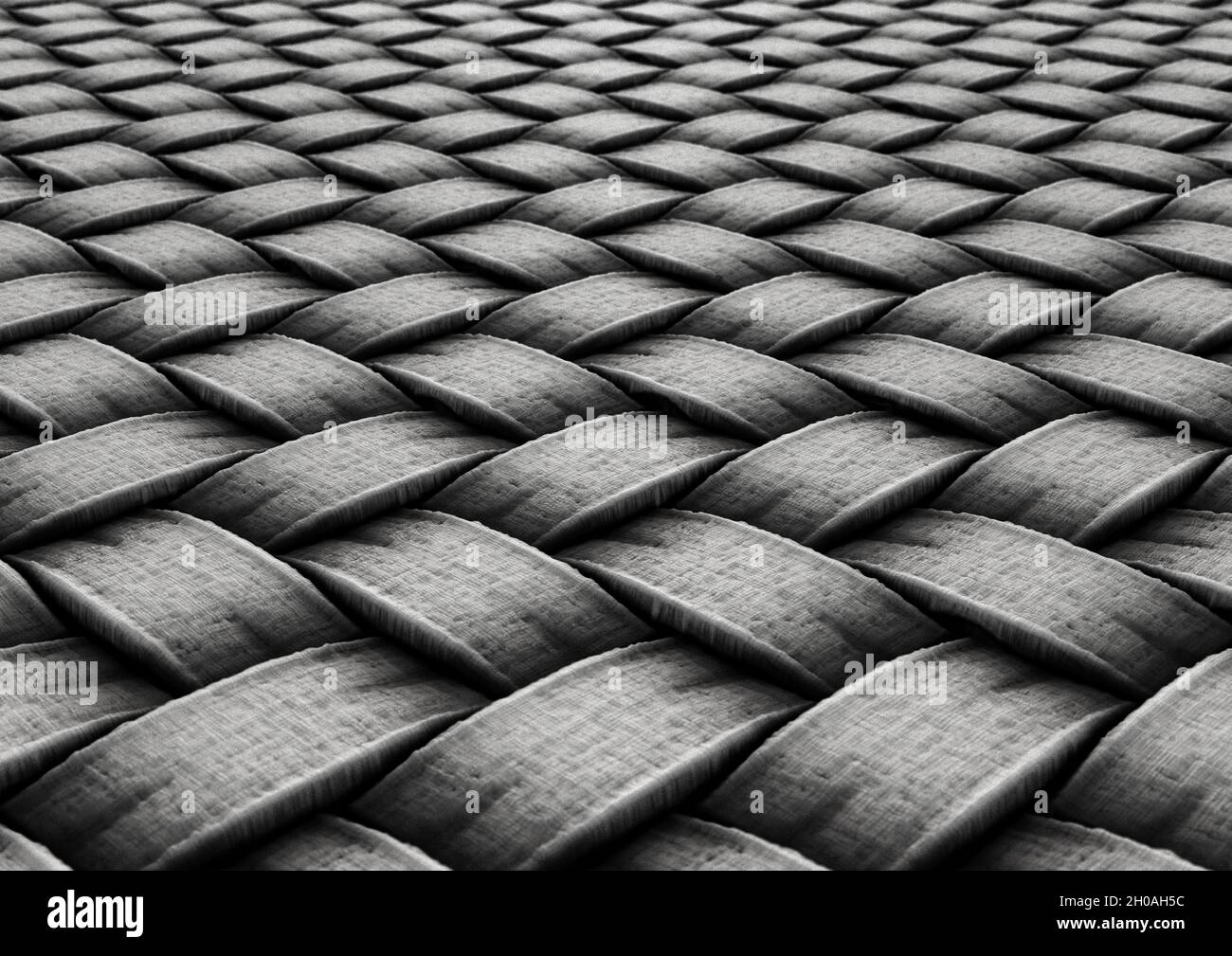 A microscopic view of a simple woven textile - 3D render Stock Photo ...