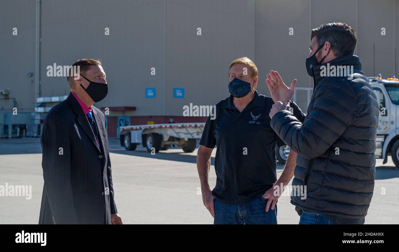 Dr. Roderick Davis, Air Force Plant 42 Deputy Director, and Ken Neitzel ...