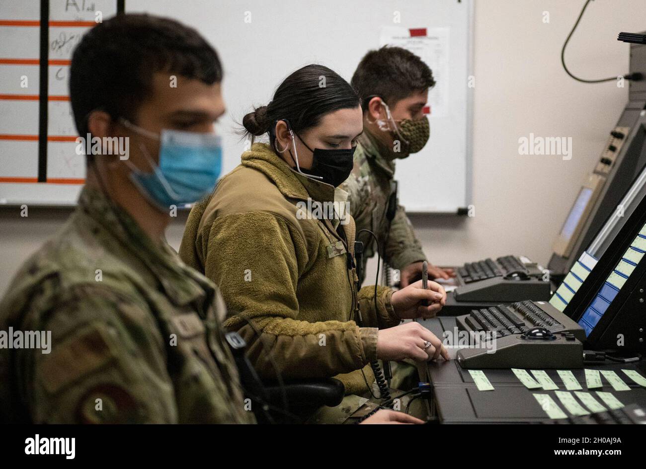 From left, Airman 1st Class Ashtan Howell, 97th Operations Support ...
