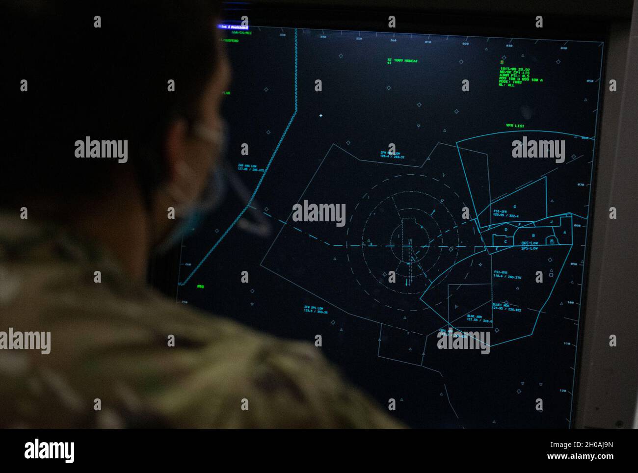 Air Traffic Control Radar Scope