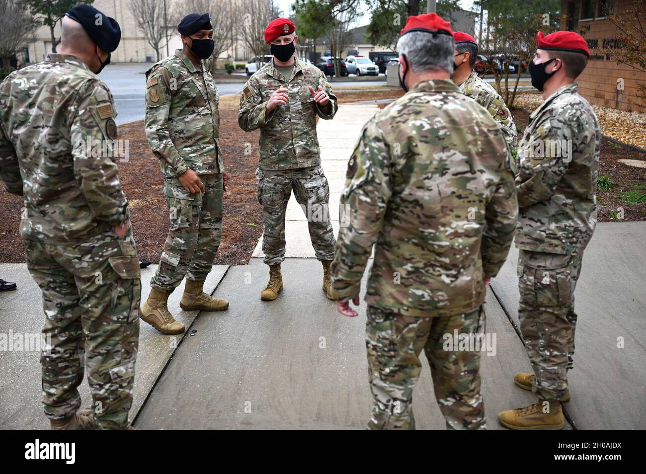 Brigadier General Roy Collins, left, director of Security Forces ...