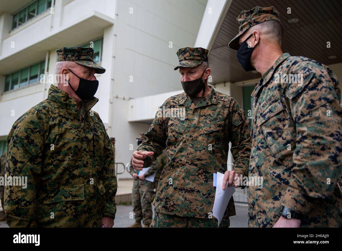 U.S. Marine Corps Lt. Gen. H. Stacy Clardy, left, III Marine ...