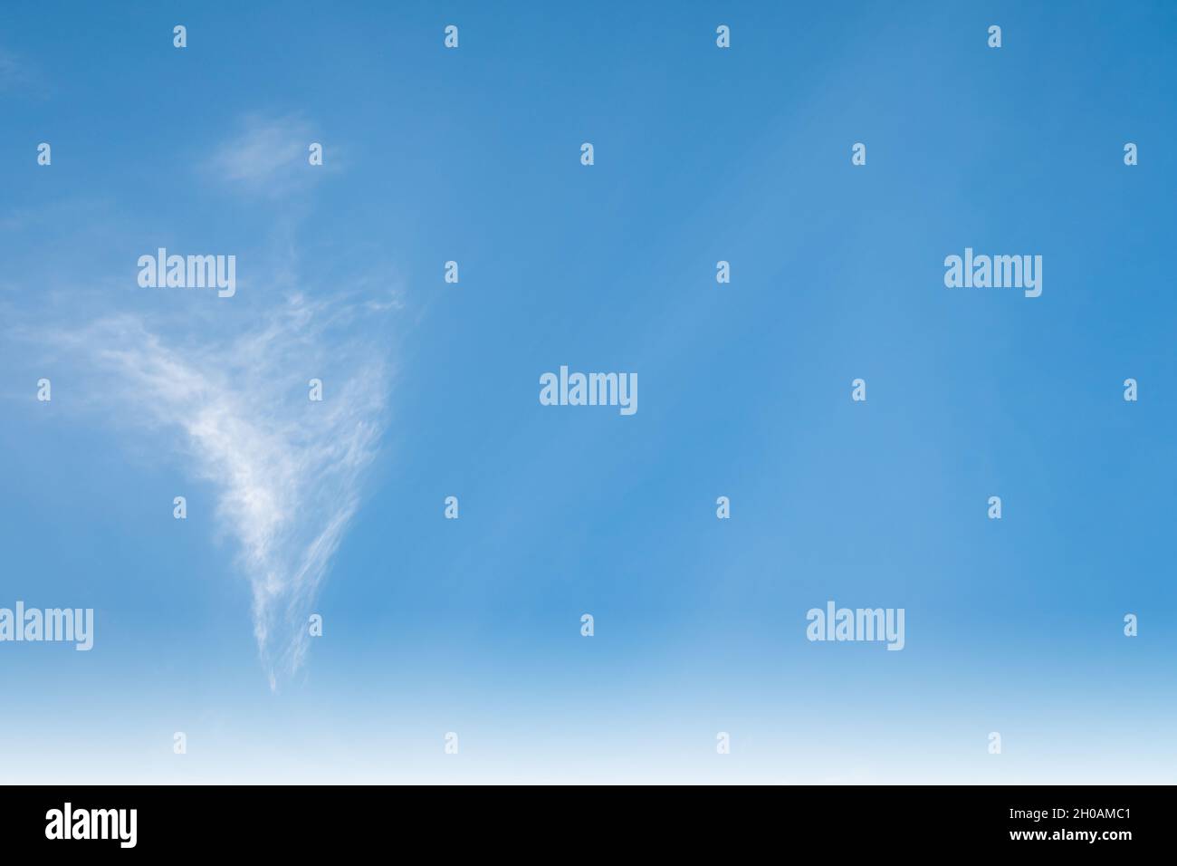 Summer blue sky cloud gradient fade white background. Beauty clear ...