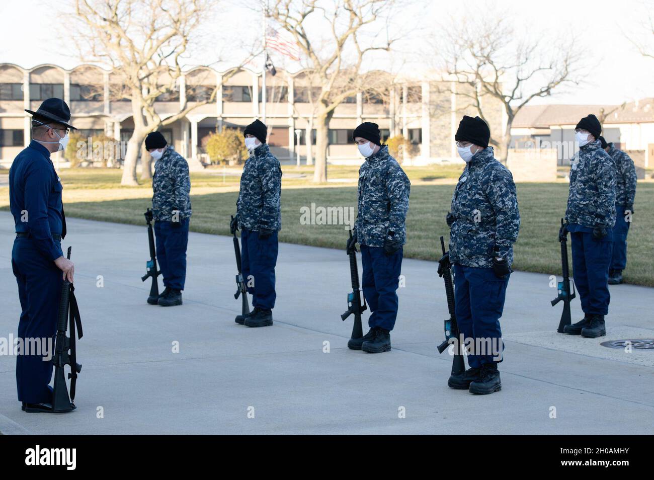 Petty Officer 1st Class Christopher Wilderman, lead company commander ...