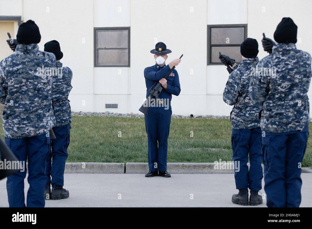 Petty Officer 1st Class Christopher Wilderman, lead company commander ...