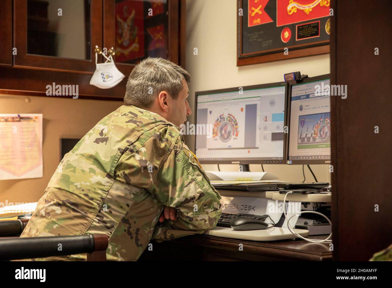 Col. Daniel G. Miller, commander of 41st Field Artillery Brigade ...