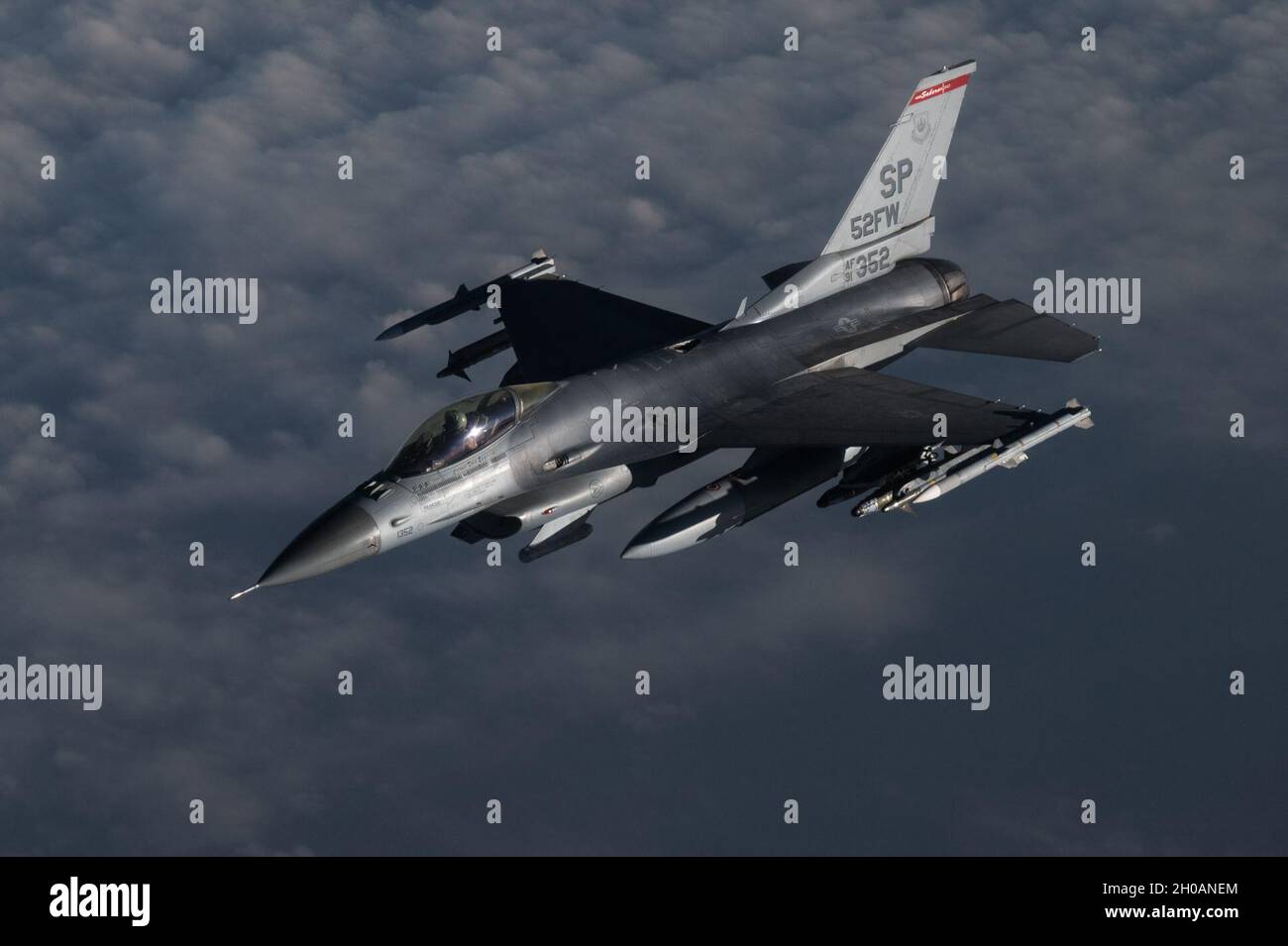 U.S. Air Force F-16 Fighting Falcon aircraft based in the Central ...