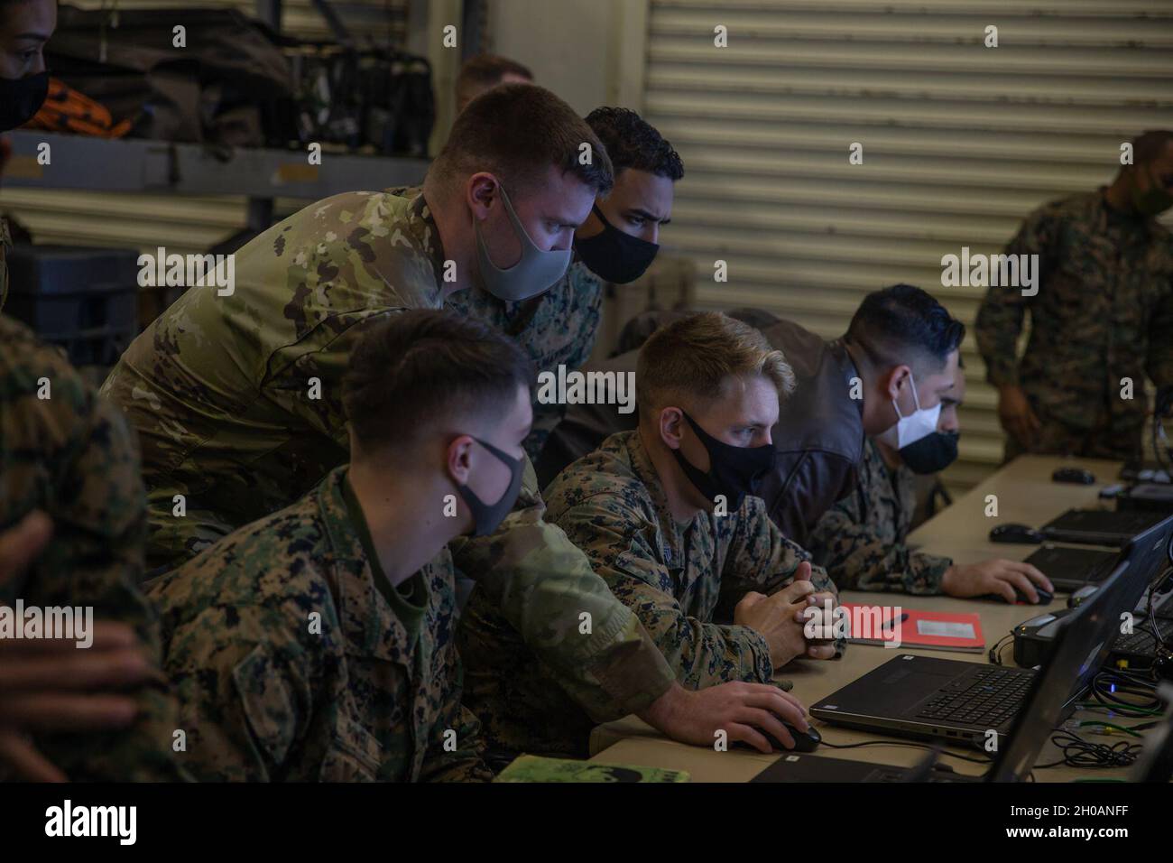 U.S. Marines with Marine Air Control Group (MACG) 18, 1st Marine ...