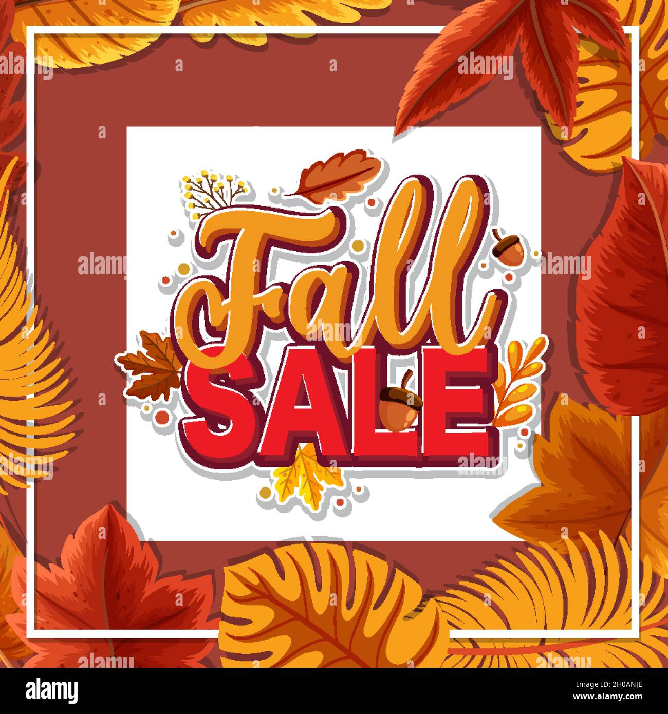 Fall sale banner template illustration Stock Vector Image & Art - Alamy
