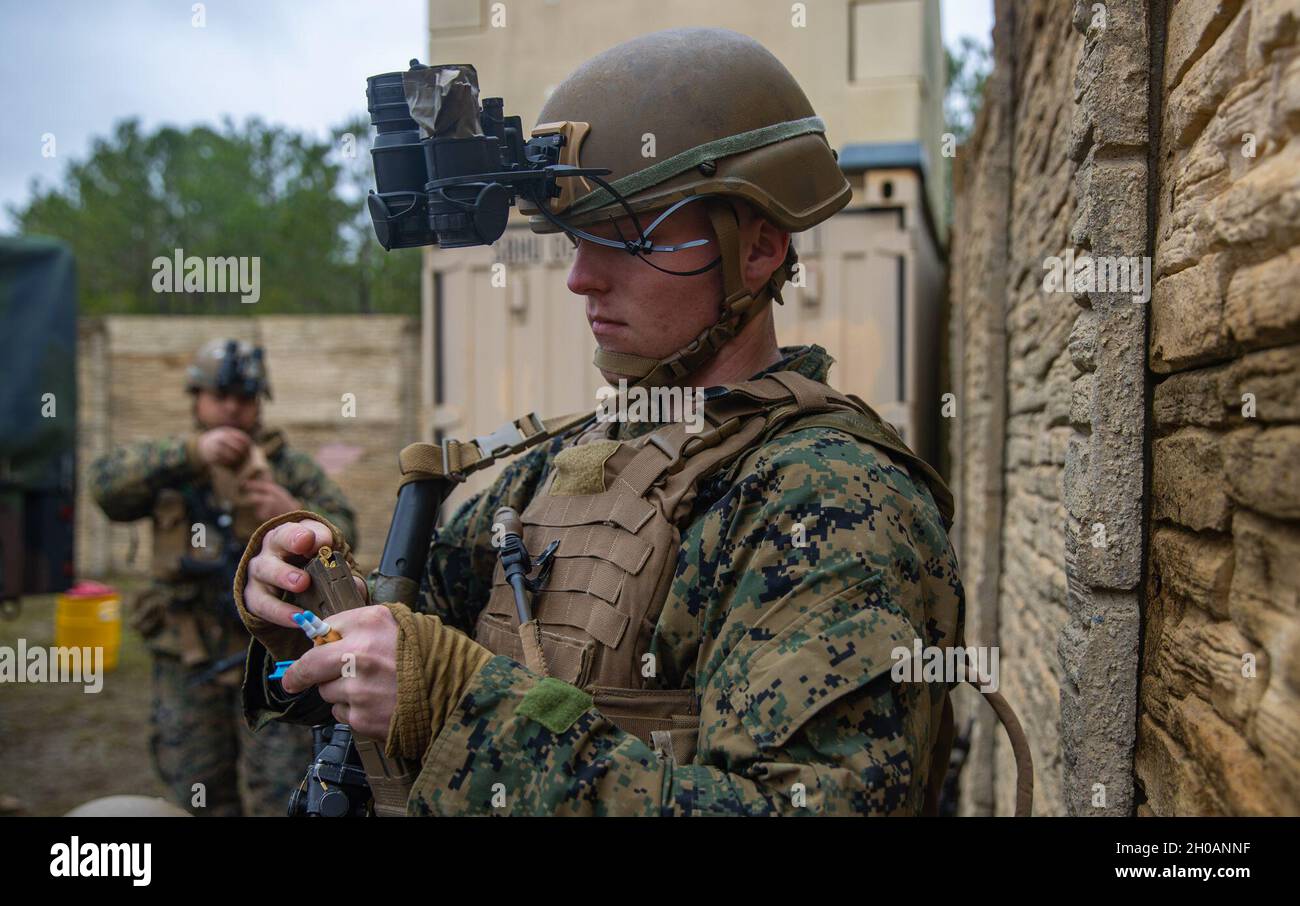 U.S. Marine Corps Pfc. Joshua Tanner, a rifleman with 2d Battalion, 6th ...