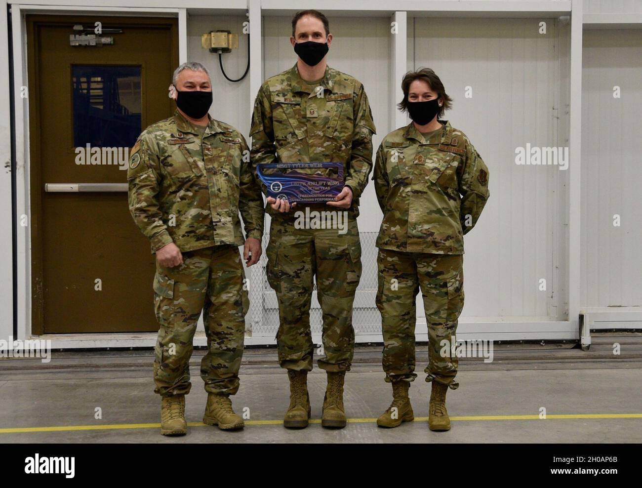 Col. Trace Thomas, 120th Airlift Wing commander and Chief Master Sgt ...