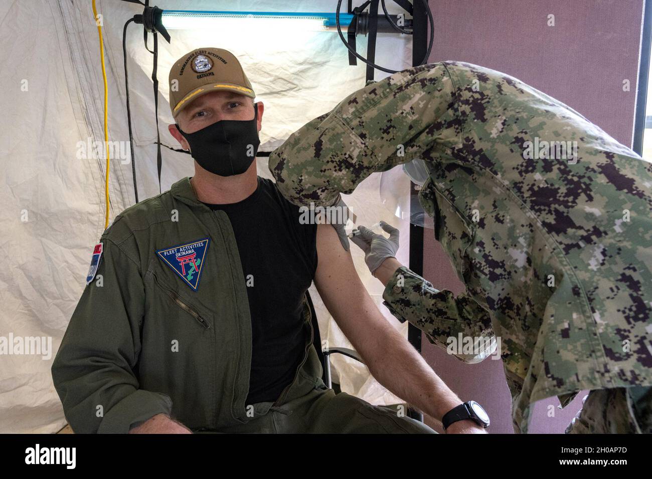 210113-N-GG858-1083 OKINAWA, Japan (Jan. 13, 2021) Cdr. Kevin Kreutz ...