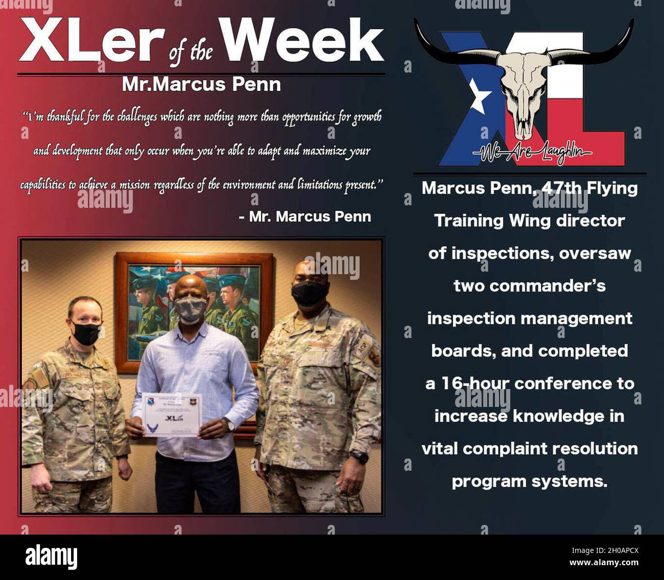 Mr. Marcus Penn,47th Operation Support Group director of inspections ...