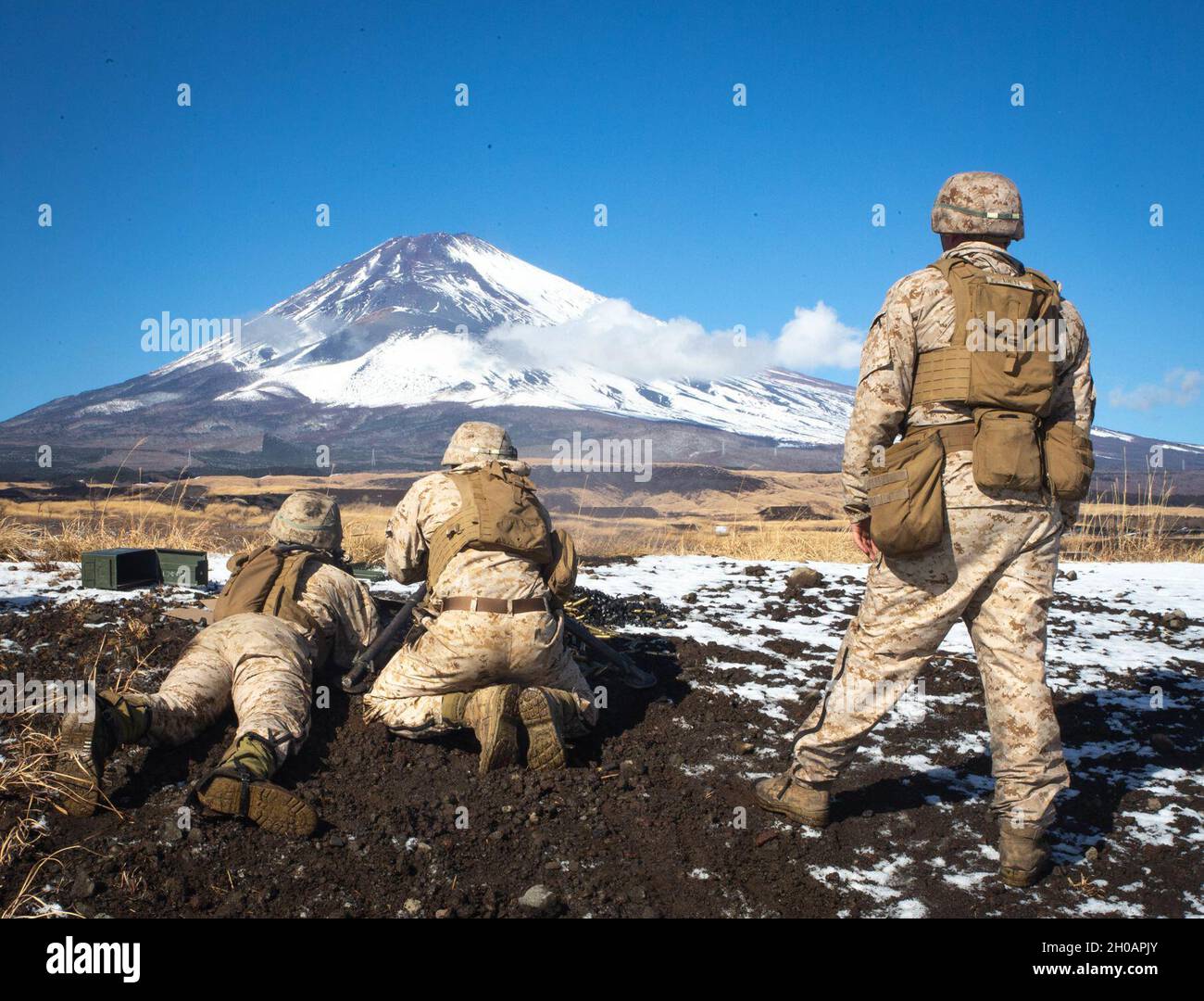 U.S. Marines with Combined Anti-Armor Team 2, Kilo Company, 3d ...