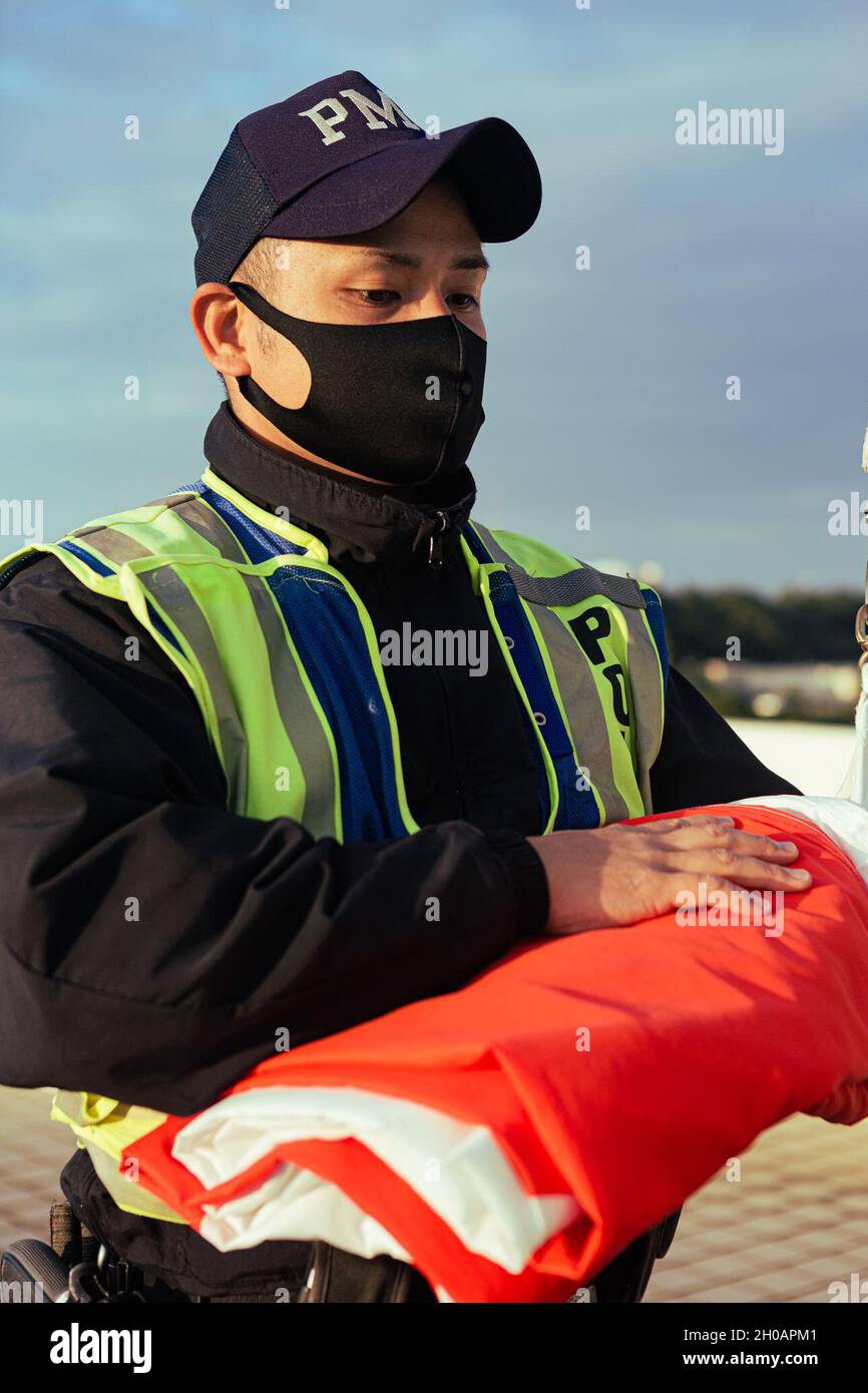 Hidetada Nakama, a Japanese Security Guard (JSG) with Camp Butler’s ...