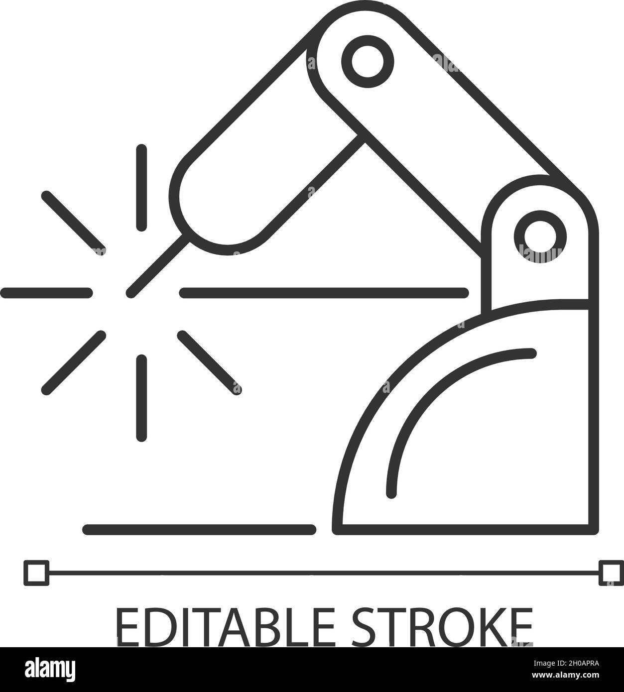 Welding robotics linear icon Stock Vector Image & Art - Alamy