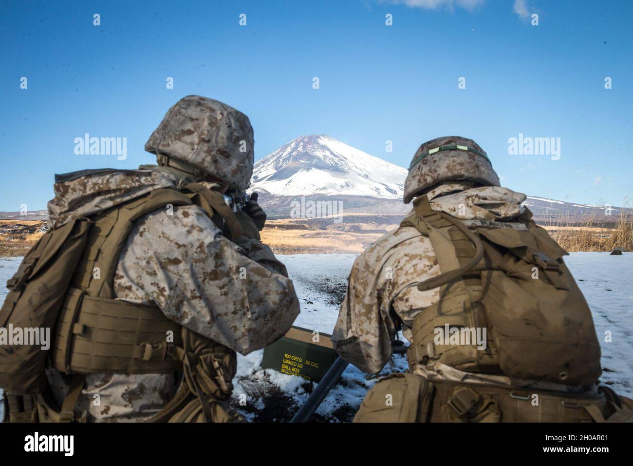 U.S. Marine Corps Lance Cpl. Zachary Martin (right), an anti-tank ...