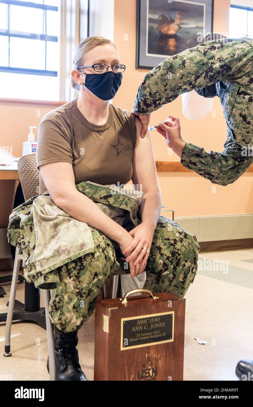 Hospital Corpsman 1st Class Ann C. Jones, a technical trainer assigned ...