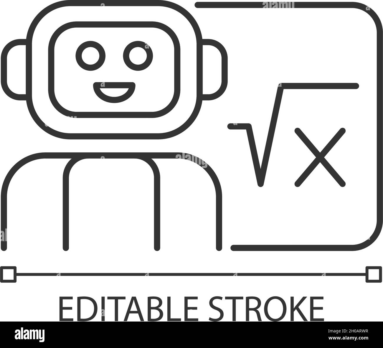 Robotics in education linear icon Stock Vector Image & Art - Alamy