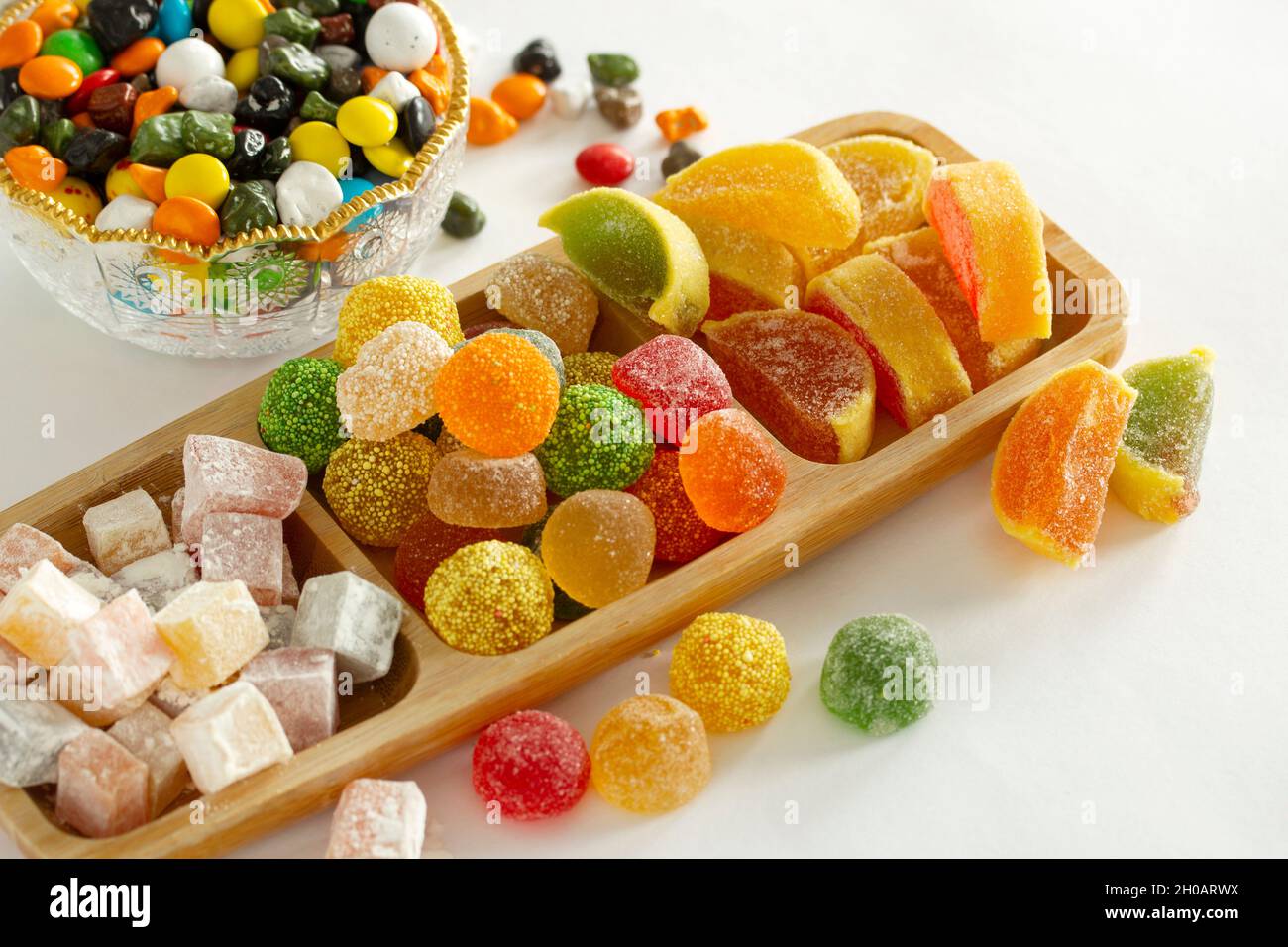 Various Turkish Delight. Chocolate candies Stock Photo - Alamy