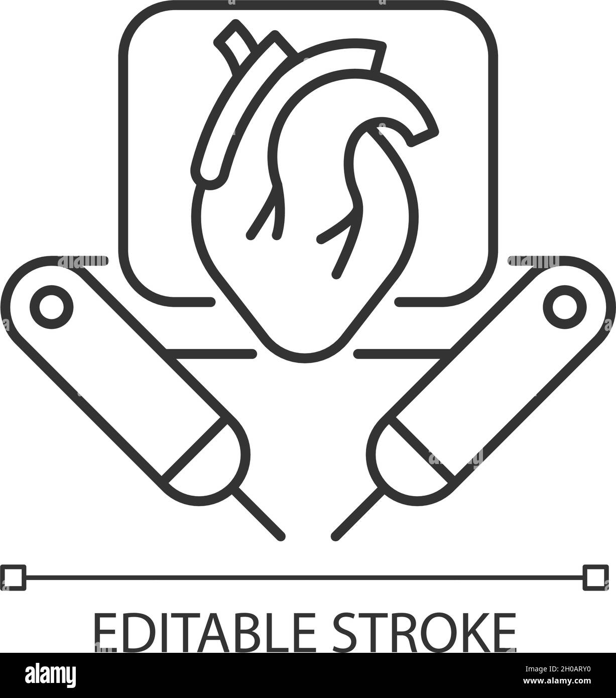 Surgical robot linear icon Stock Vector Image & Art - Alamy