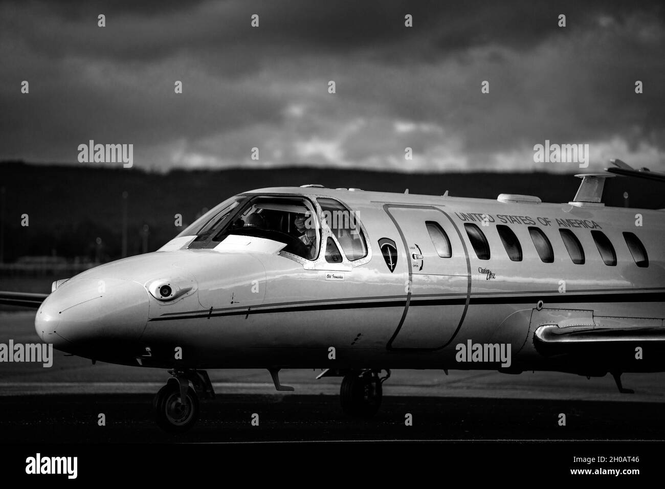 A UC-35 fixed-wing jet from the 12th Combat Aviation Brigade, Wings of ...
