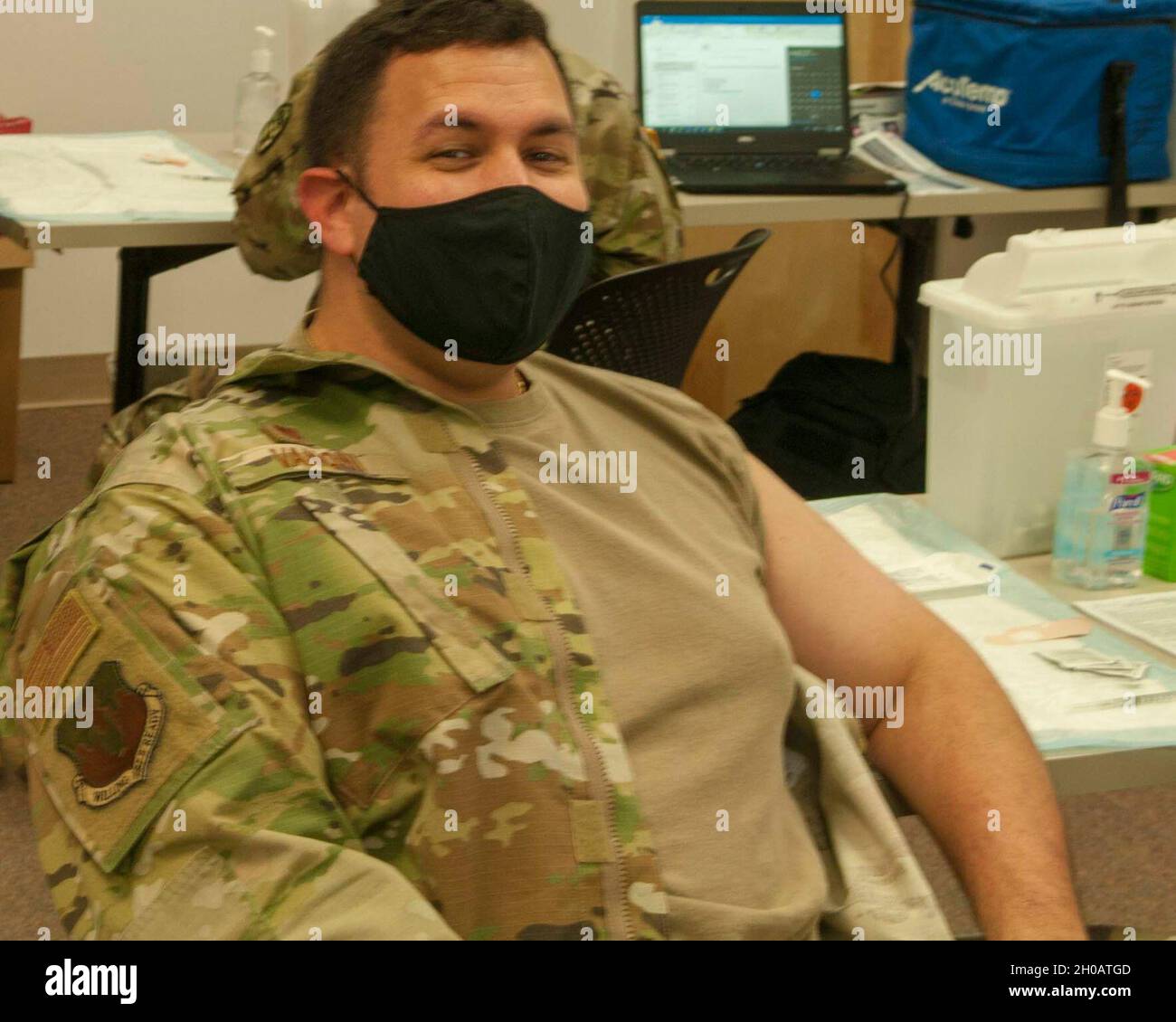 U.S. Air Force Col. Joseph Vanoni, commander, 43rd Air Mobility ...