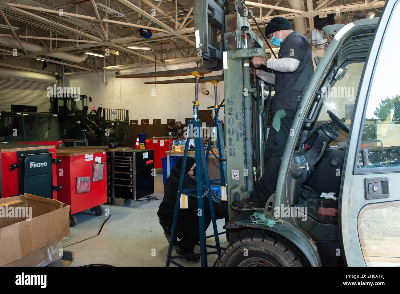 U.S. Air Force Staff Sgt. Nicholas Toler (left), NCO in charge of ...