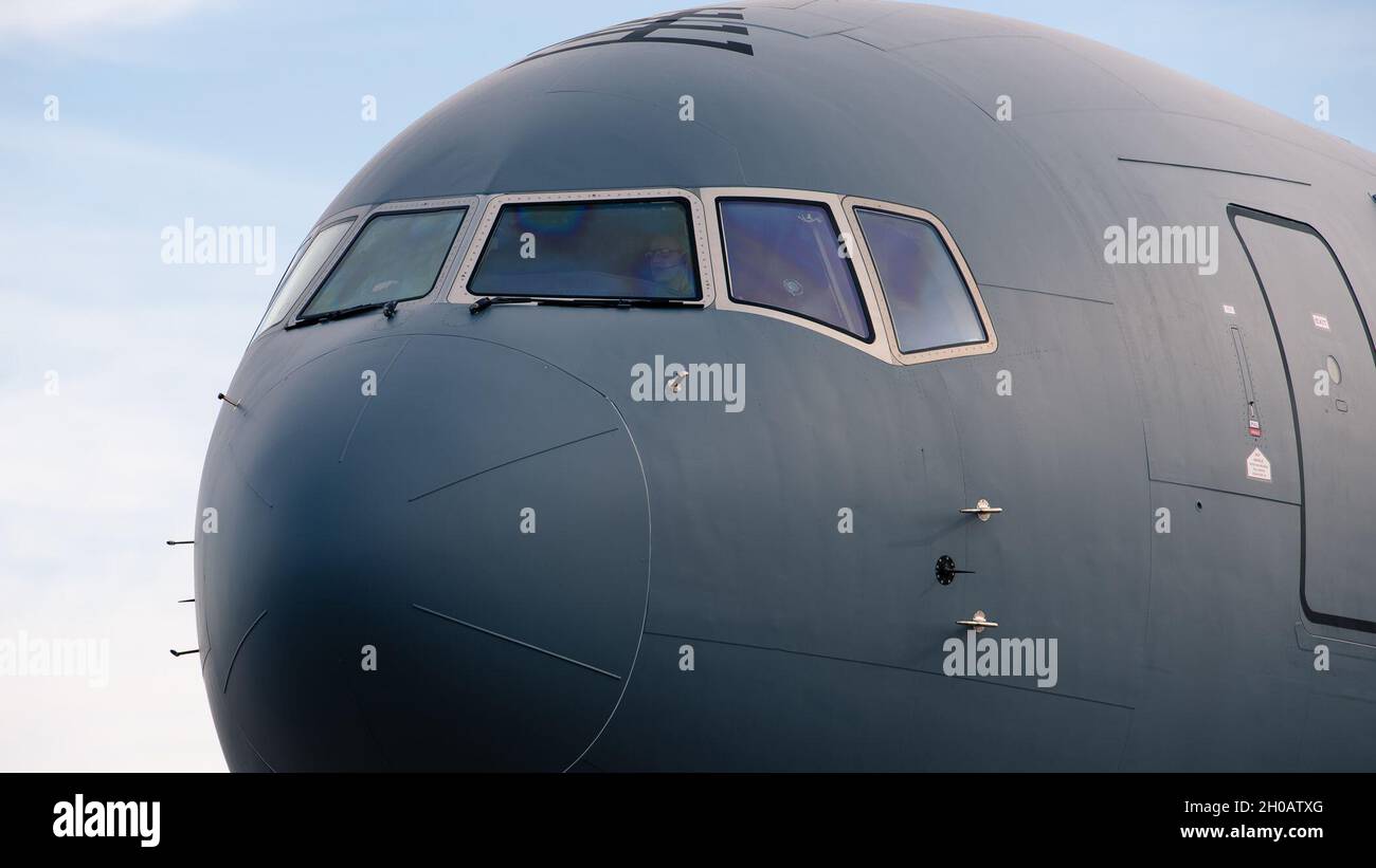 A pilot from the 157th Air Refueling Wing from Pease Air National Guard ...