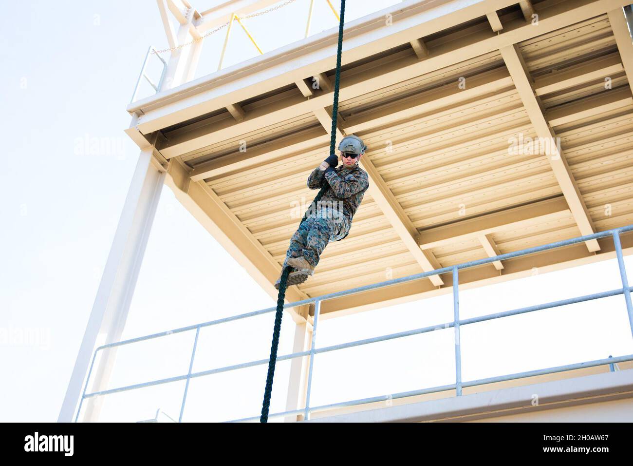 U.S. Marine Corps Sgt. Sheldon Adam, a squad leader with Bravo Company ...