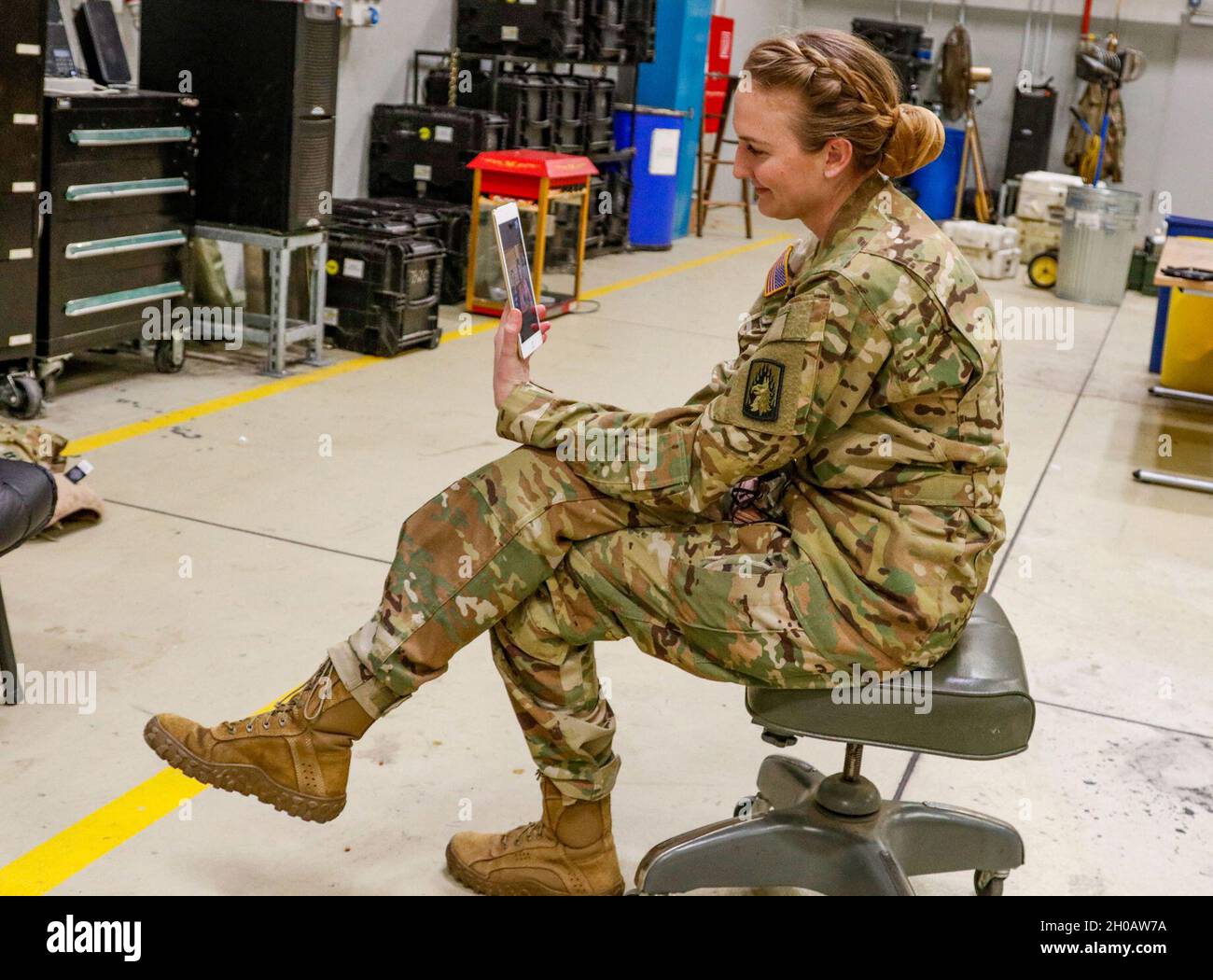 U.S. Army Capt. Irene Mallet, a UH-60 Black Hawk pilot with Alpha ...