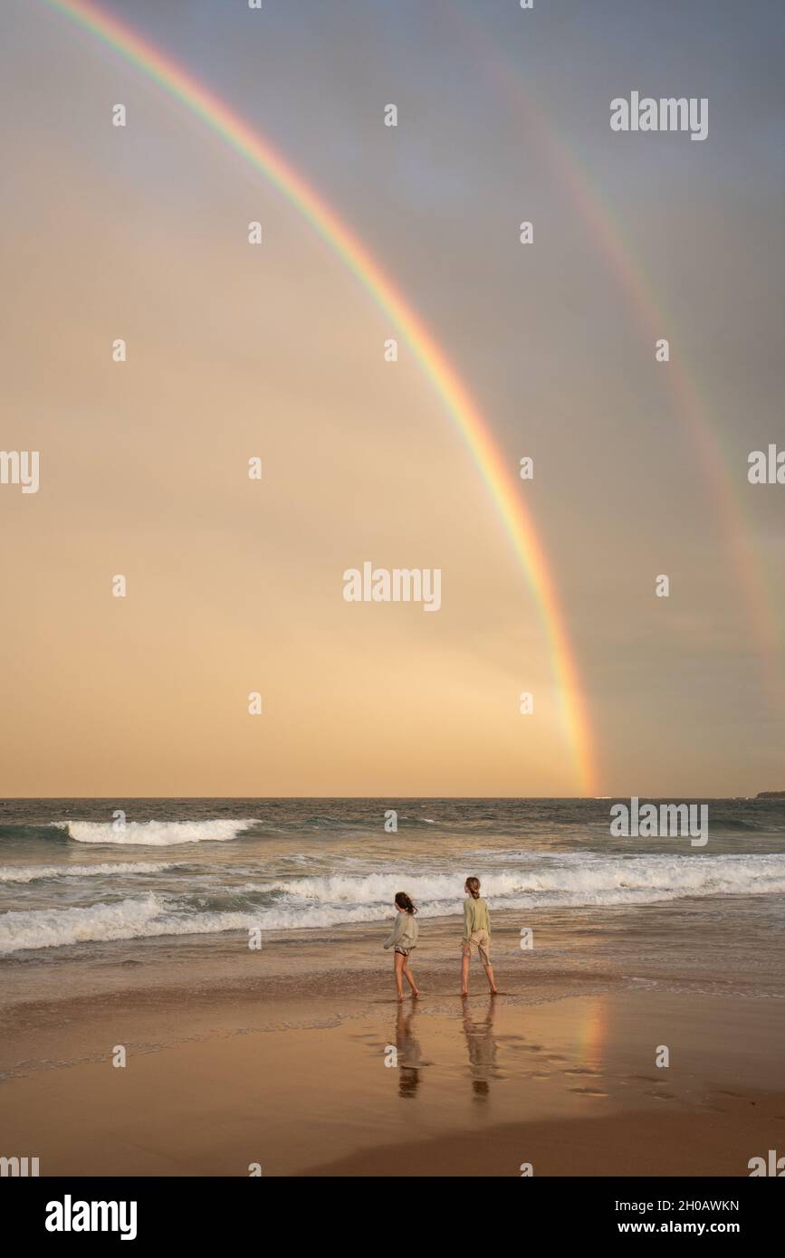 Rainbows At The Beach