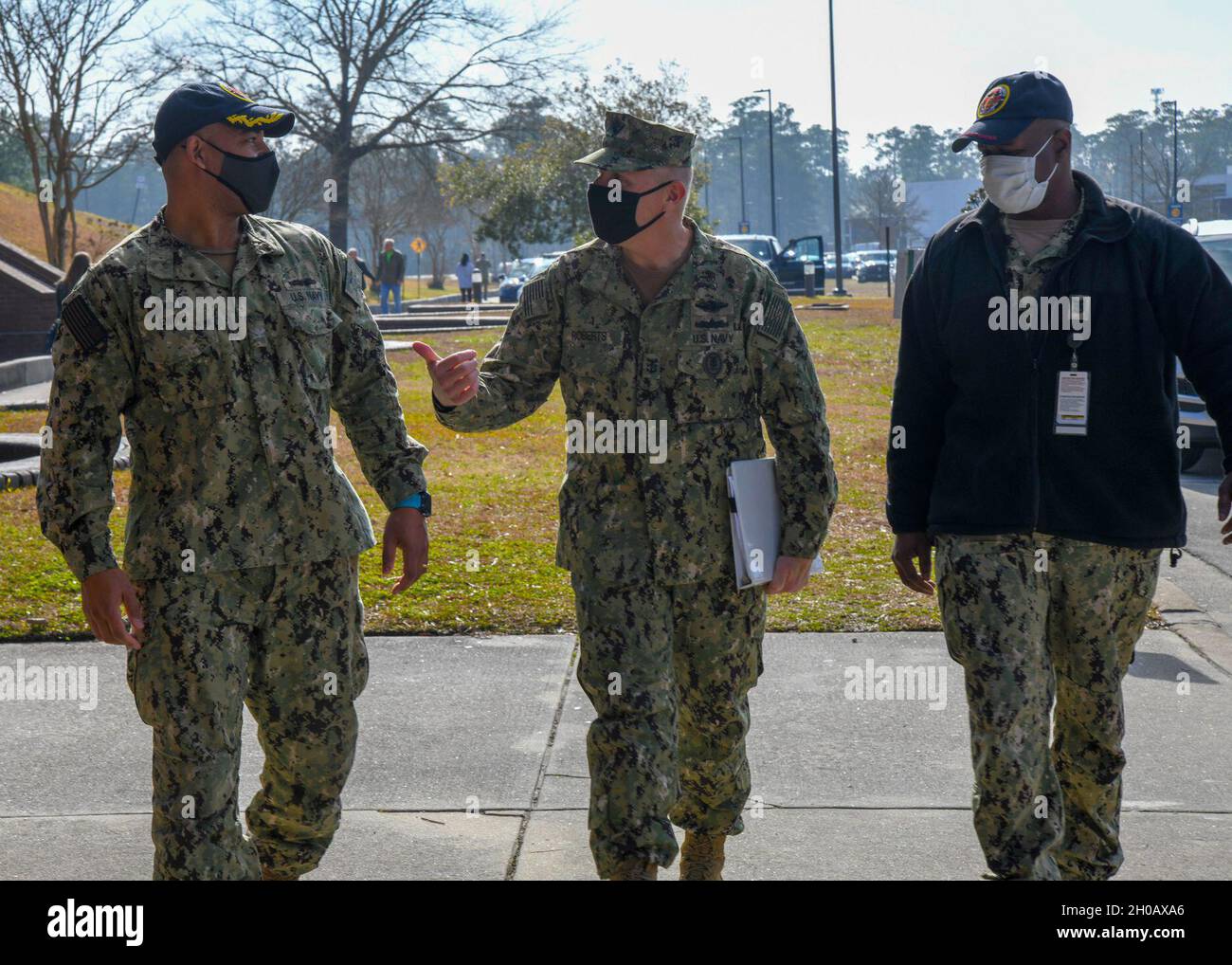 Navy Medicine’s Force Master Chief Michael J. Roberts paid Naval ...