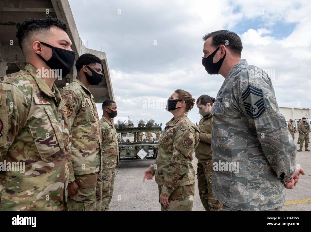 U.S. Air Force Chief Master Sgt. Jessica Bender, 18th Wing command ...