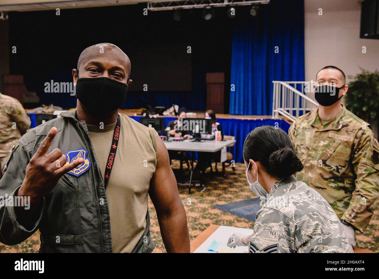 Col. Henry Jeffress, III, 51st fighter Wing vice commander, receives ...