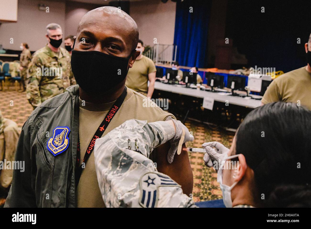 Col. Henry Jeffress, III, 51st Fighter Wing vice commander, receives ...